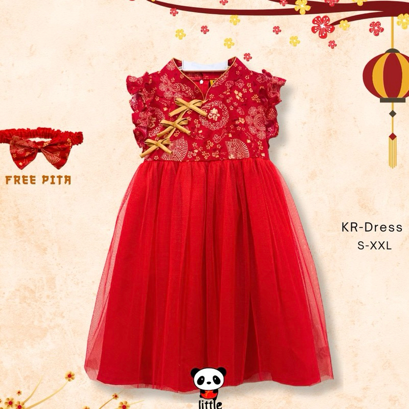 Jual Cheongsam Pao Pao / Dress Imlek Anak Perempuan / Cheongsam Anak ...