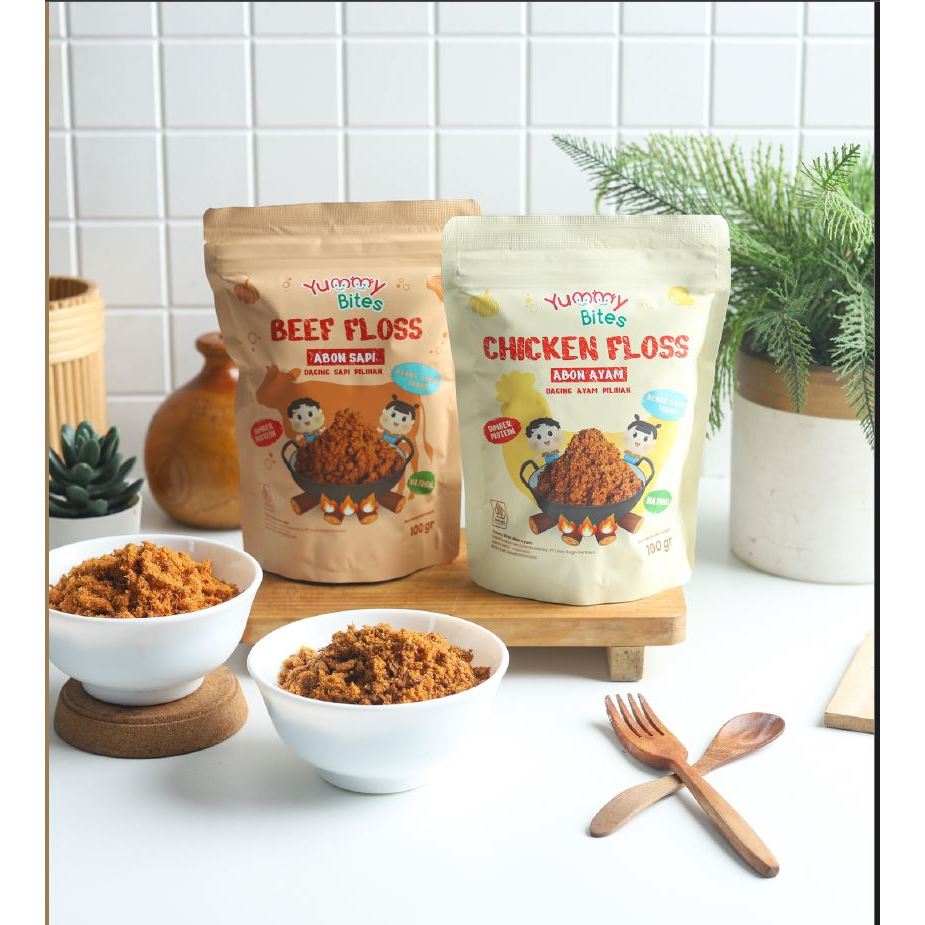 Jual YUMMY BITES ABON AYAM SAPI ASLI 100 G 9 BULAN KE ATAS NEW ENAKK ...