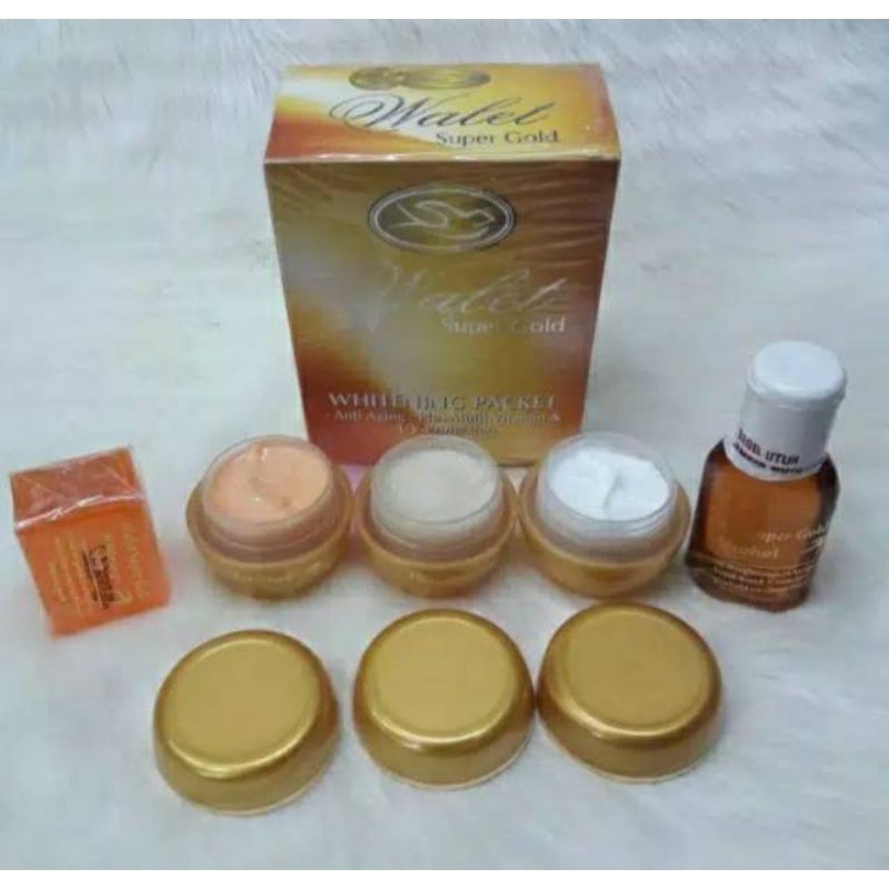 Jual PAKET CREAM WALET SUPER GOLD 5 IN 1 | Shopee Indonesia