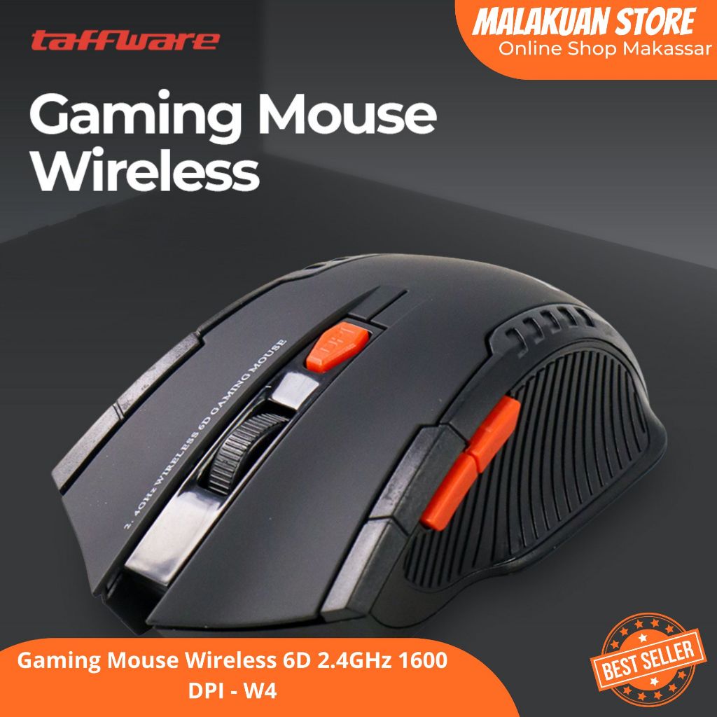 Jual Gaming Mouse Wireless 6D 2.4GHz 1600 DPI / Mouse Akurasi Tinggi ...