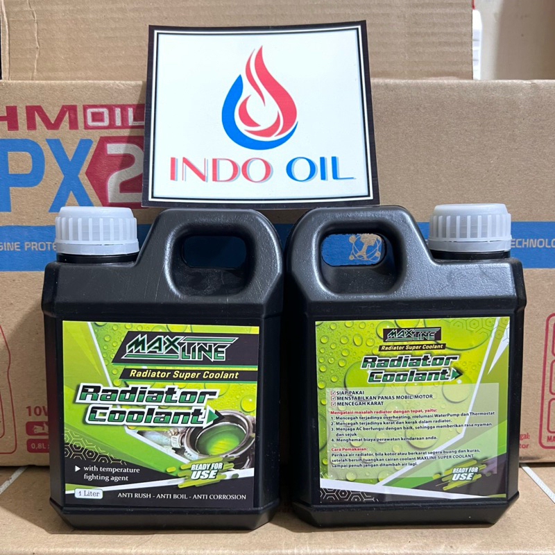 Jual AIR RADIATOR / RADIATOR COOLANT MAXLINE 1L WARNA HIJAU | Shopee ...