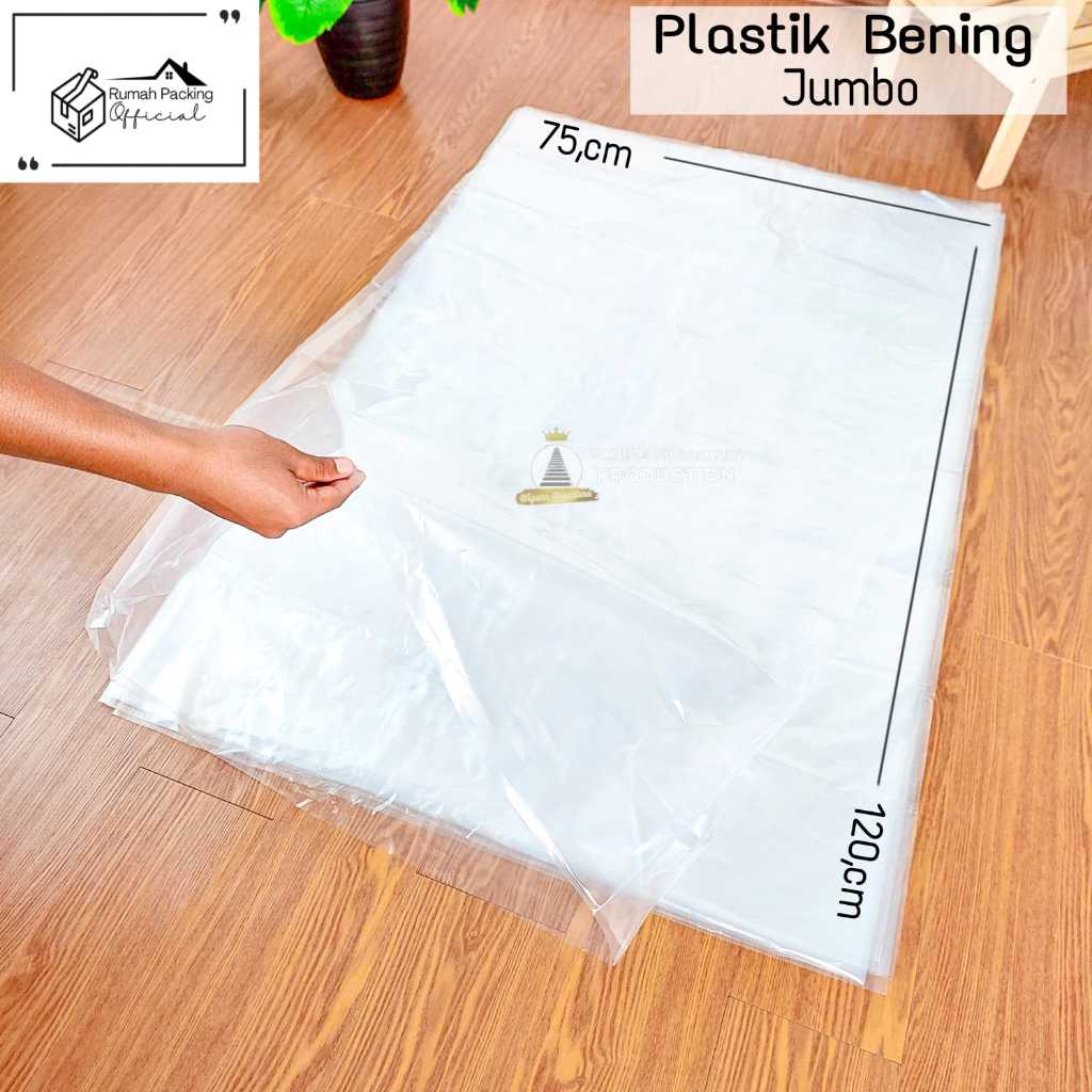 Jual 1 Kg Plastik Bening Jumbo 75 X 120 Cm Plastik Packing Serbaguna ...