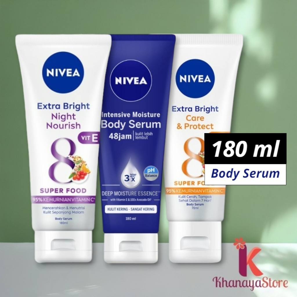 Jual Nivea Body Serum 180ml 180 ml / Nivea Intensive Moisture biru ...