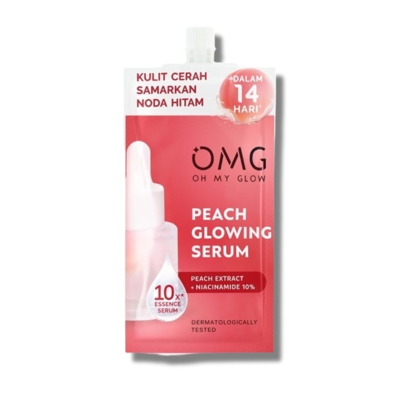 Jual OMG Peach Glowing Serum Essence 7.5ML | Shopee Indonesia