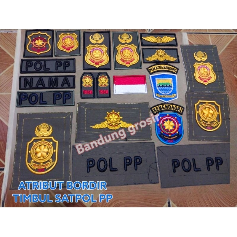 Jual ATRIBUT LOGO SATPOL PP POL PP TIMBUL 3D DAN BIKIN NAMA | Shopee ...