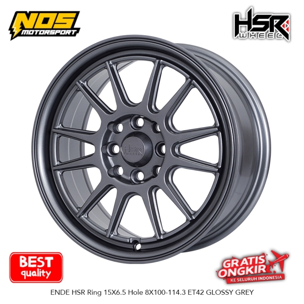 Jual VELG HSR ENDE R15X6,5 PCD 4X00/4X114 ET42 UNTUK AVANZA JAZZ BRIO AGYA YARIS DLL | VELG ...