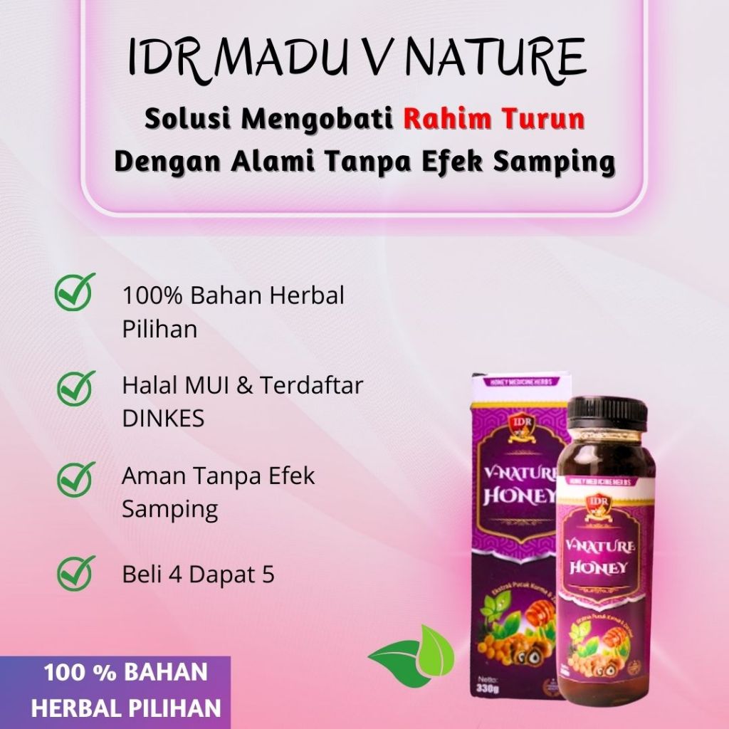 Jual Obat Rahim Turun - IDR Madu V-Nature - Testimoni Terbukti 100% ...