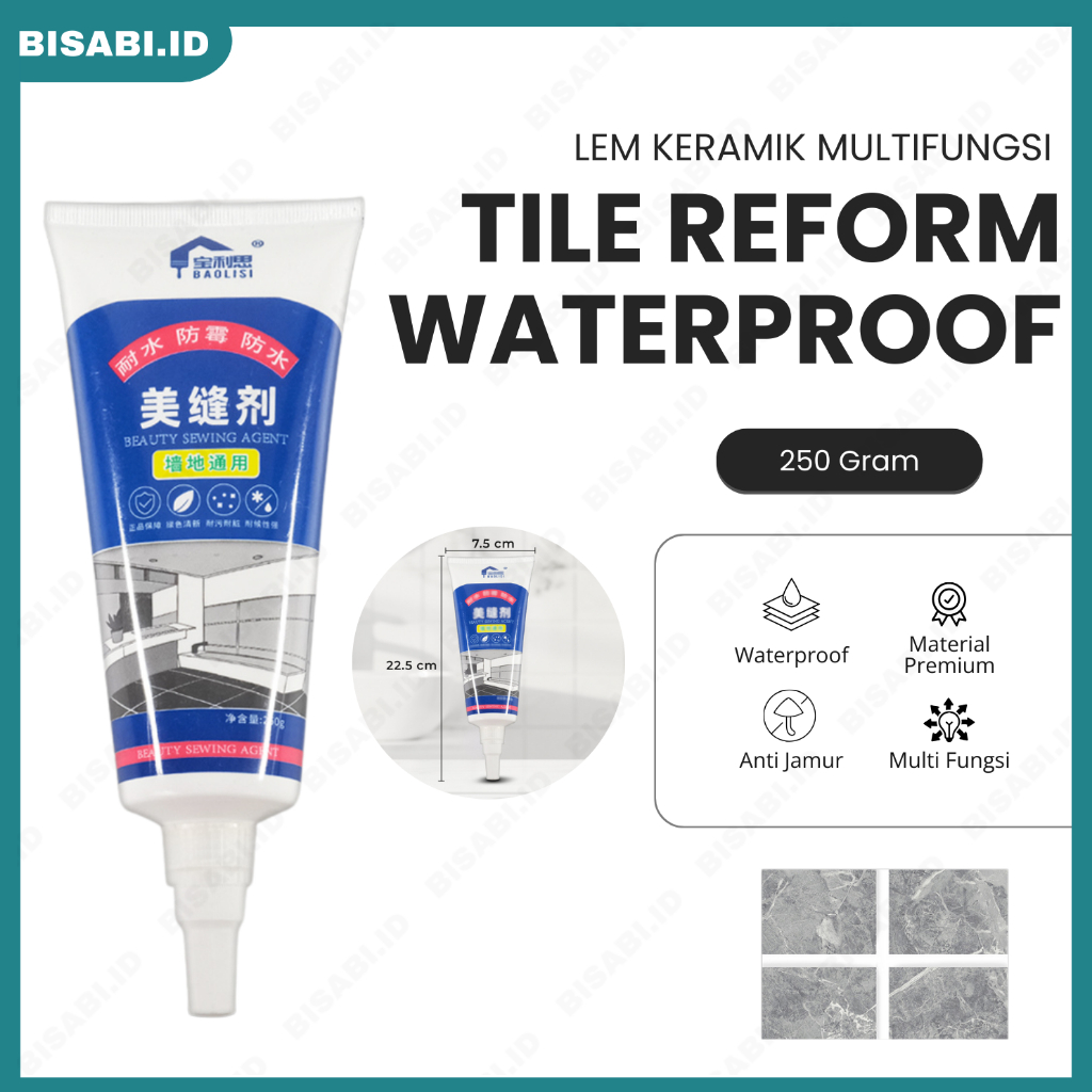 Jual BAOLISI Tile Reform Waterproof Pengisi Celah Nat Keramik Ubin Anti ...