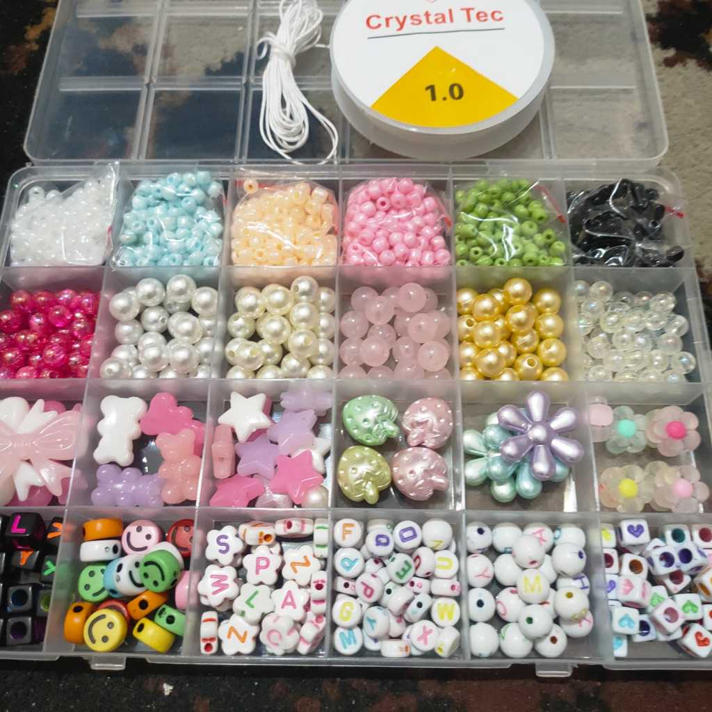 Jual Paket Manik Manik DIY / Set Manik Manik 1 Box isi 24/ Manik manik ...