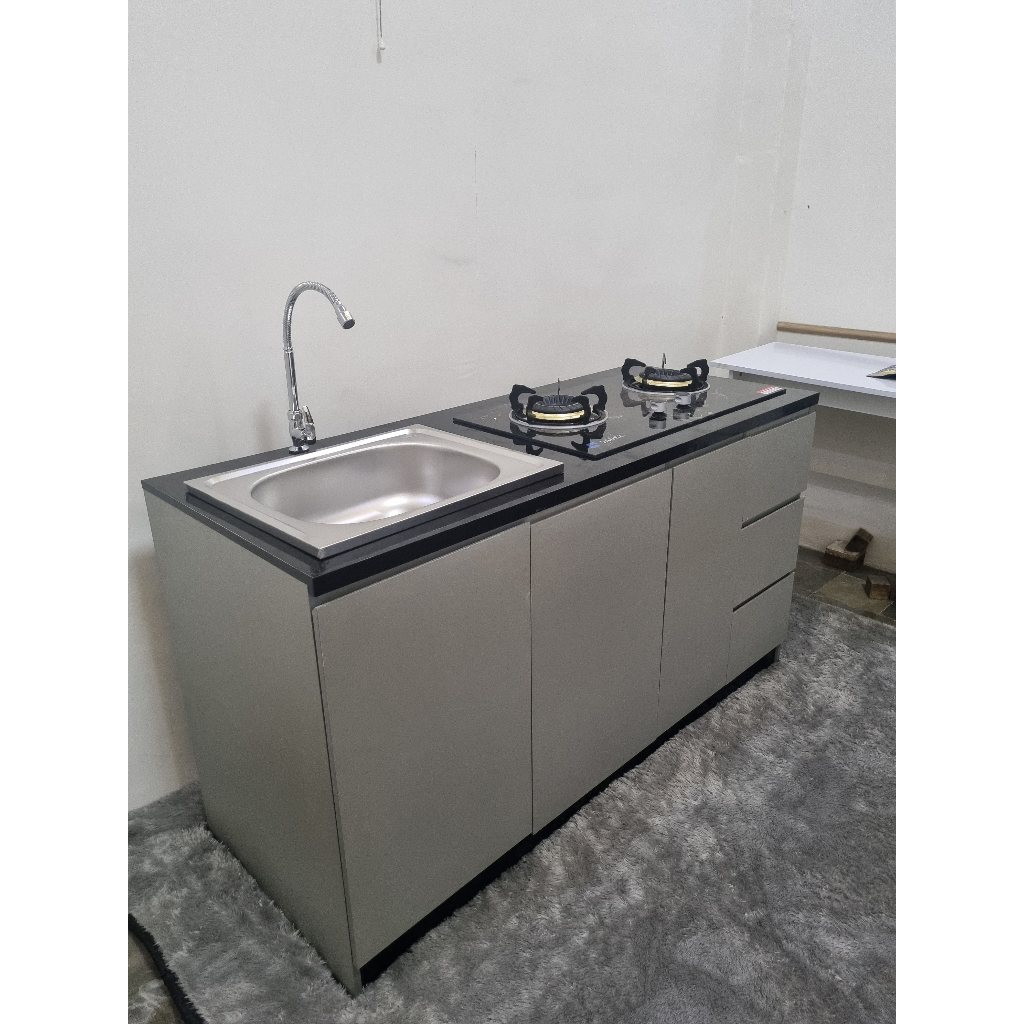 Jual Kitchen Set + Sink + Rak Piring / Kitchen Set Keran (FREEONGKIR ...