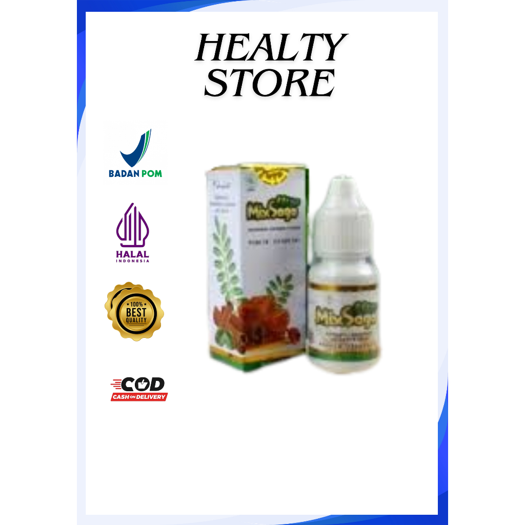 Jual MixSaga Sariawan & Batuk Original 10 ml Green Zone Herbal Mix Saga ...