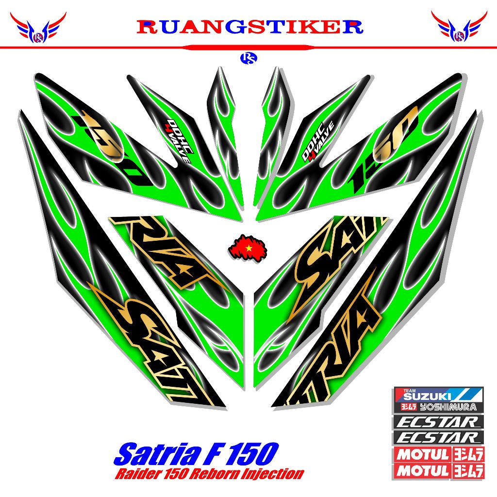 Jual Striping Satria Injeksi 150 Motif 6/Stiker/Sticker/Variasi/2016/ ...