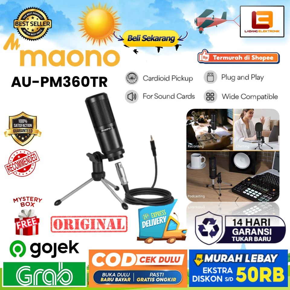 Jual MAONO AU-PM360TR MICROPHONE CONDENSER | PM360 | Shopee Indonesia