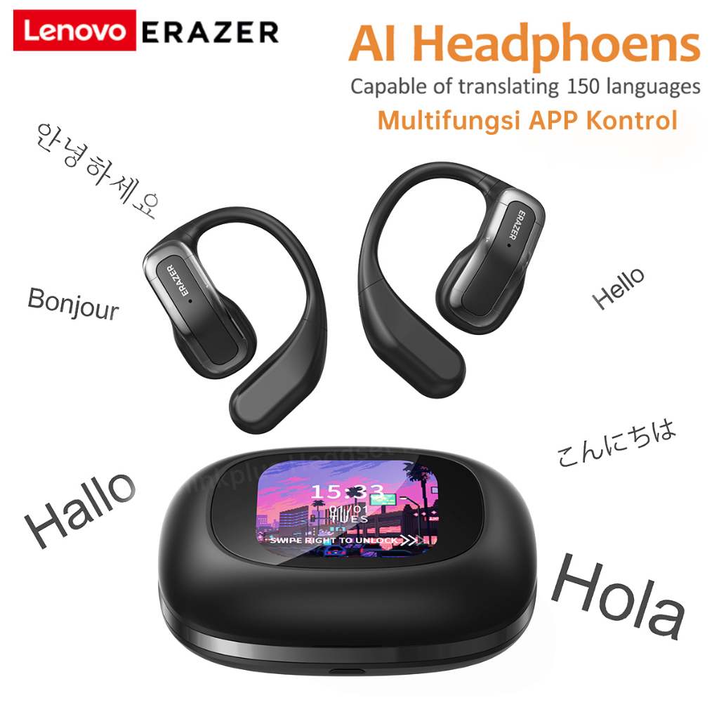 Jual Lenovo ERAZER XP3 Headset Bluetooth V5.4 Wireless Earphone AI ...