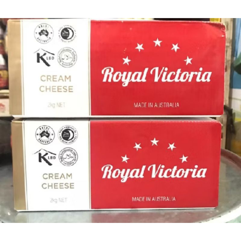 Jual ROYAL VICTORIA CREAM CHEESE UK 2KG / CREAM CHEESE | Shopee Indonesia