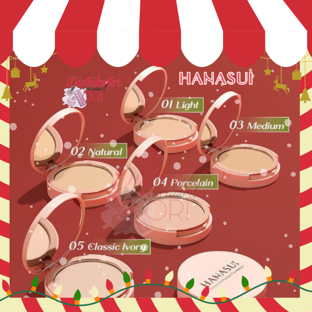 Jual Hanasui Perfect Fit Powder Foundation Original | ready stock ...