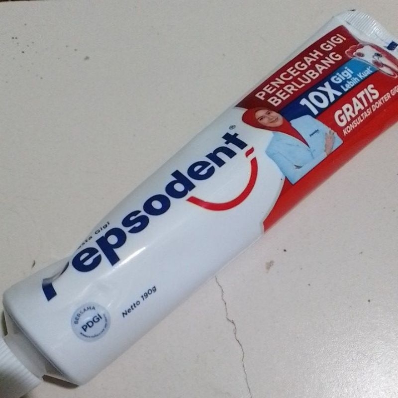 Jual Pepsodent pasta gigi merah putih 190g ( tanpa dus) | Shopee Indonesia