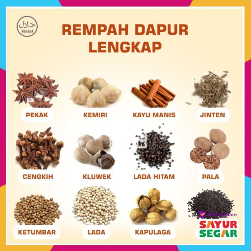 Jual rempah rempah dapur murah | Shopee Indonesia