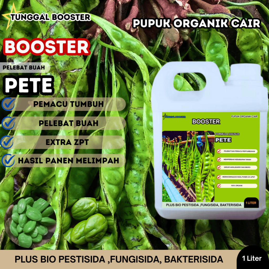 Jual PUPUK ORGANIK CAIR TANAMAN PETE,BOOSTER PELEBAT DAN PERANGSANG BUAH PETE,MEMAKSIMALKAN ...