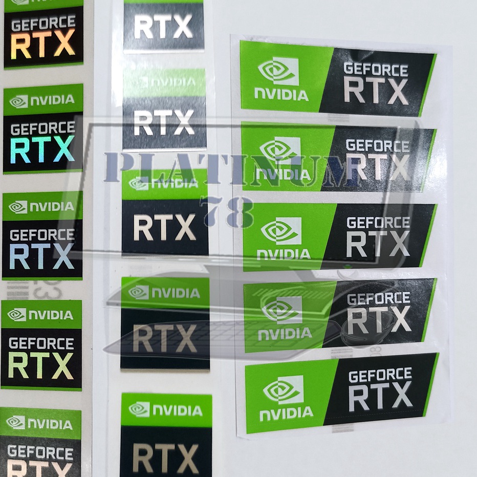 Jual Sticker Stiker nvidia RTX ginal | Shopee Indonesia