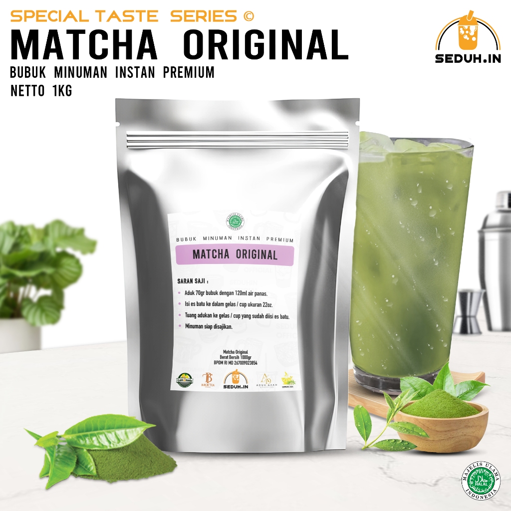 Jual SEDUHIN - OFFICIAL - Matcha Original 1KG / Bubuk Minuman Premium ...