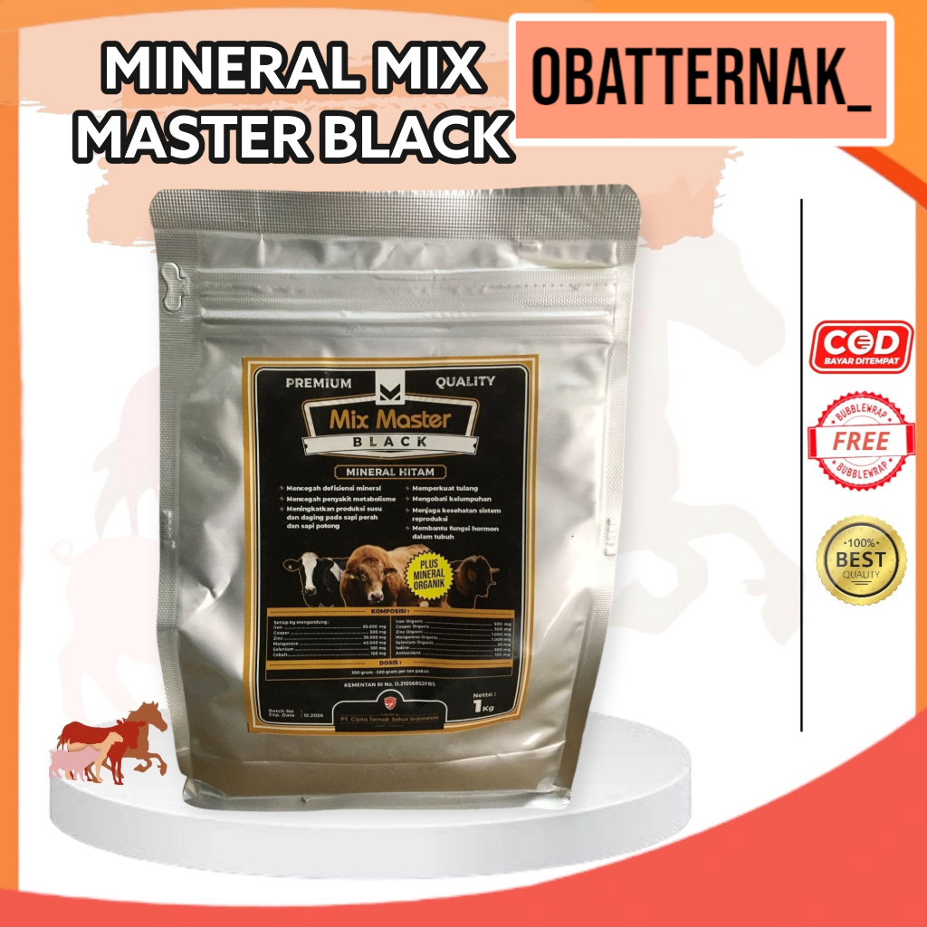 Jual Mix Master Black - Mineral Hitam Premium Quality Premix 1 Kg untuk ...