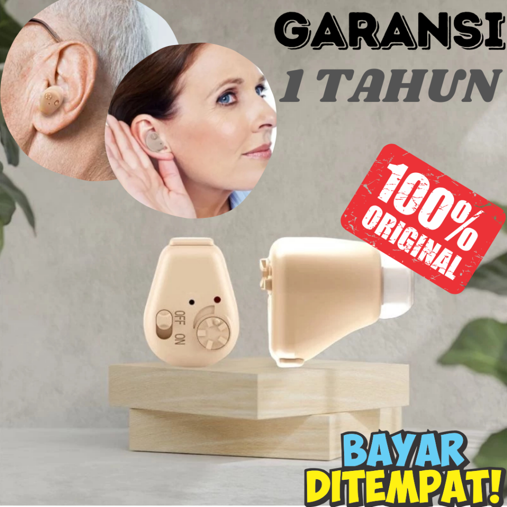 Jual Alat Pendengaran Alat Dengar Telinga Hearing Aid Orang Tua Orang Tuli Rechargeable Original ...