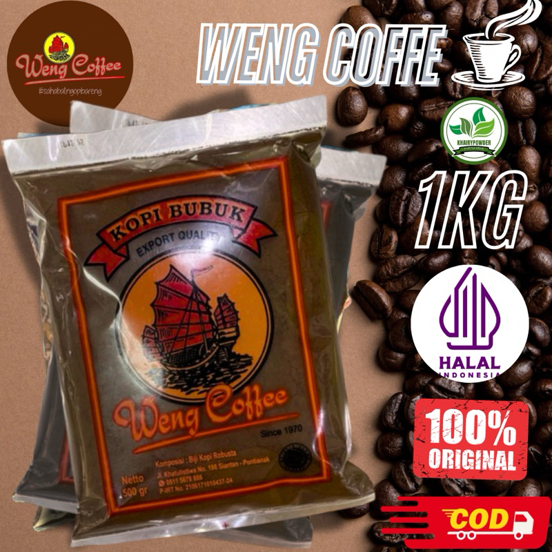 Jual KOPI WENG PONTIANAK (1Kg ) | Shopee Indonesia