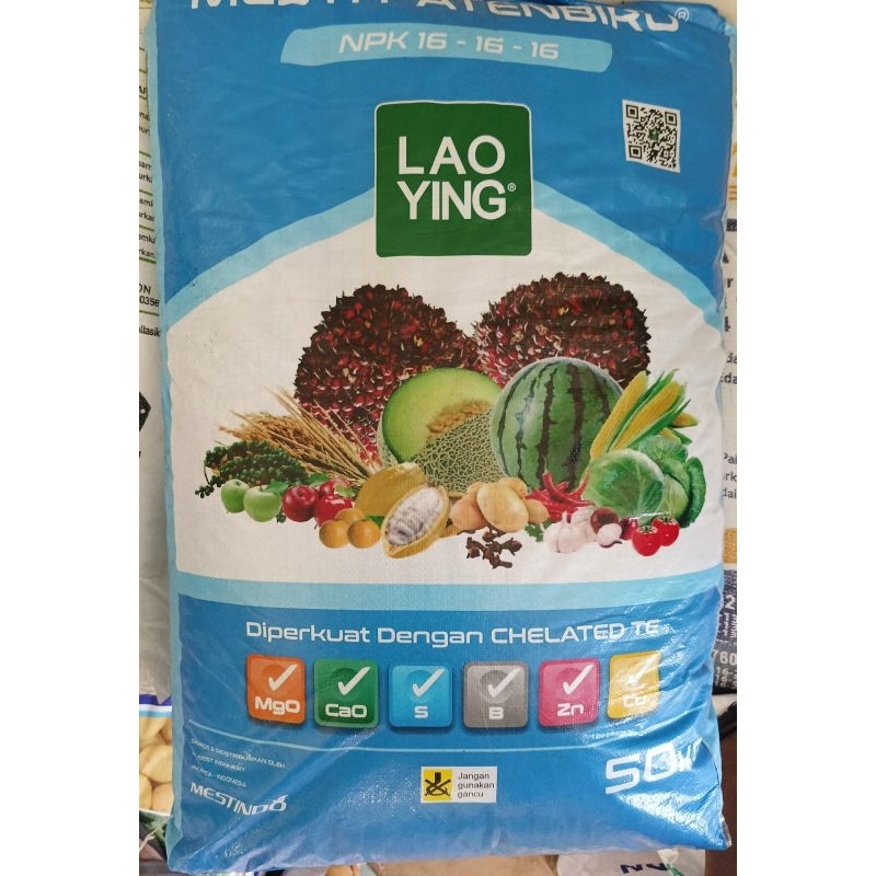 Jual Pupuk NPK 16+16+16 LAOYING Kemasan 50 KG | Shopee Indonesia