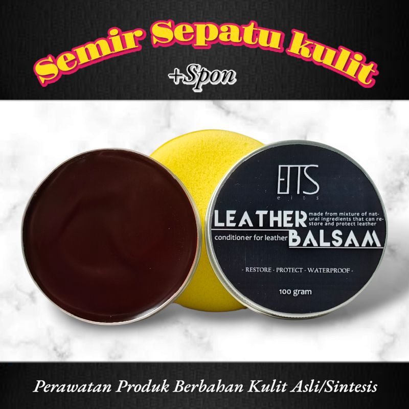Jual semir sepatu coklat leather balsam premium/perawatan produk kulit ...