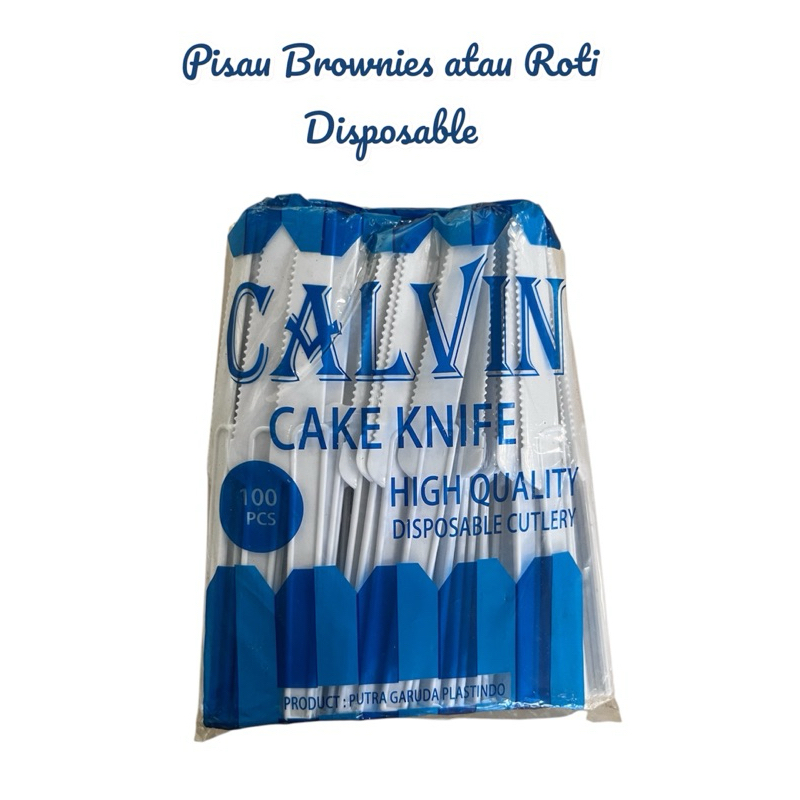 Jual Pisau Roti Brownies Plastik Disposable Isi 100 Pcs | Shopee Indonesia