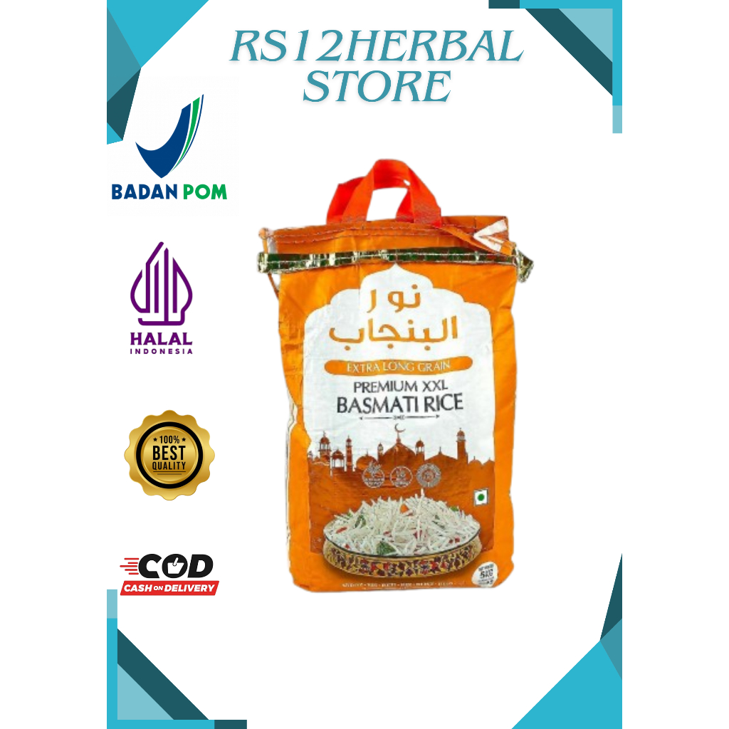 Jual Beras Basmati Punjab 5kg / Basmati Perfect Rice Asli India Extra ...