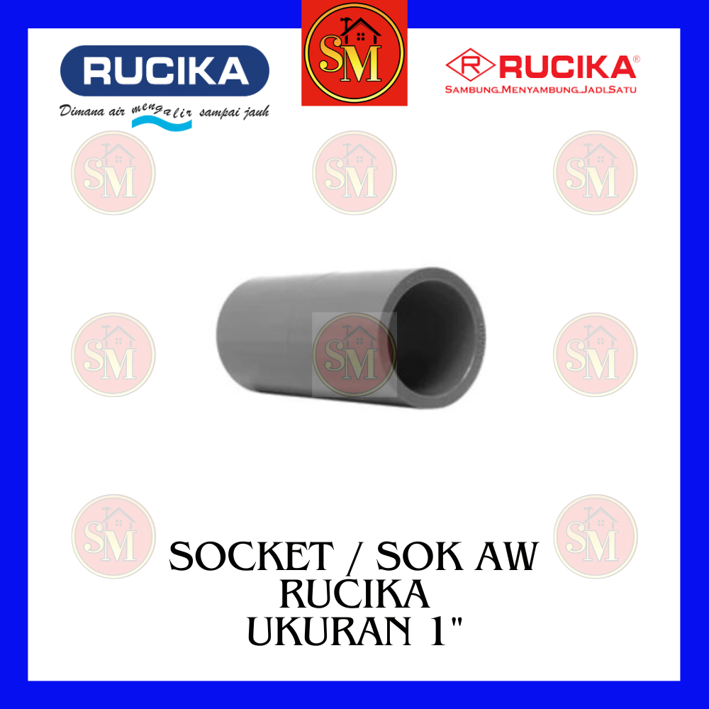 Jual Socket / Sok PVC Rucika AW 1" | Shopee Indonesia