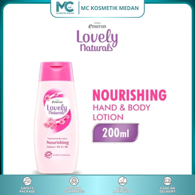 Jual EMERON LOVELY NATURALS HAND & BODY LOTION 200ml | Shopee Indonesia
