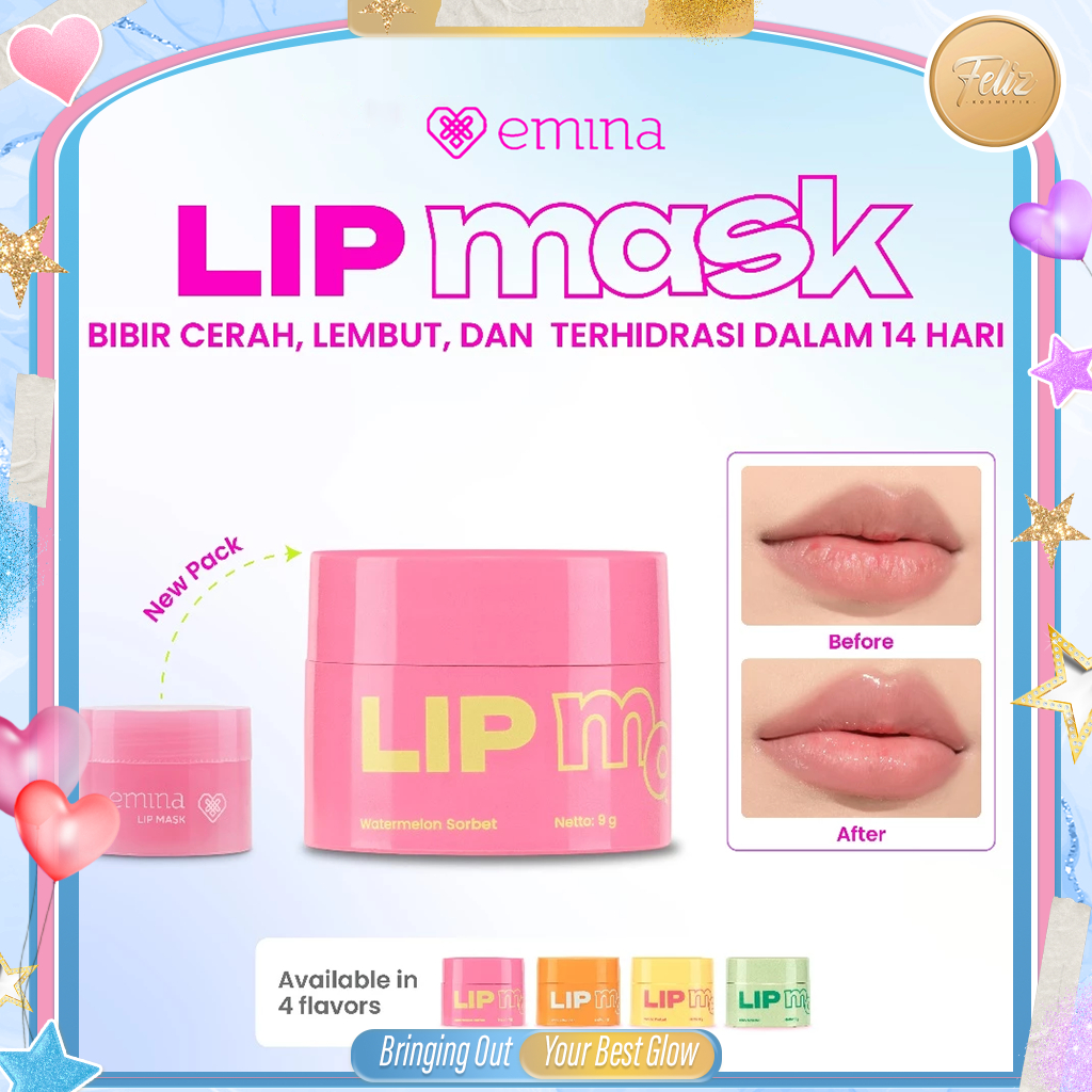 Jual * FELIZ * EMINA lip Mask 9 gr | Shopee Indonesia