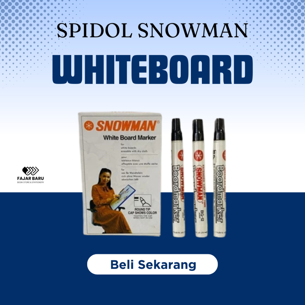Jual [ PCS ] SPIDOL SNOWMAN WHITEBOARD - SPIDOL PAPAN TULIS | Shopee ...