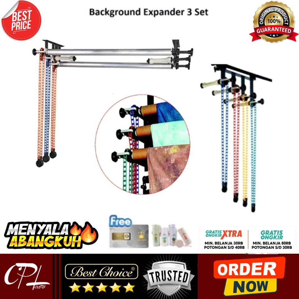 Jual Background Expander 3 Set 3SET Rolls | Shopee Indonesia