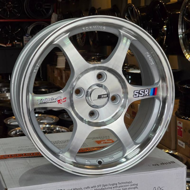 Jual velg mobil r15 SSR TYPE C LEBAR 6,5 ET 42 velg racing ring 15 velg ...