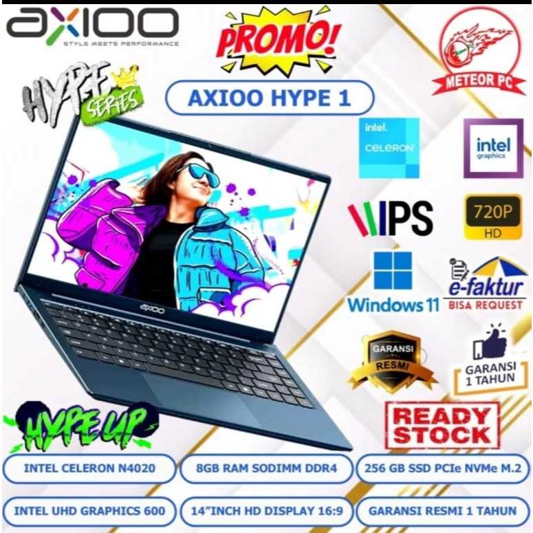 Jual AXIOO HYPE1/INSIDE N4020/4GB/128GB/WIN11 14INCI | Shopee Indonesia