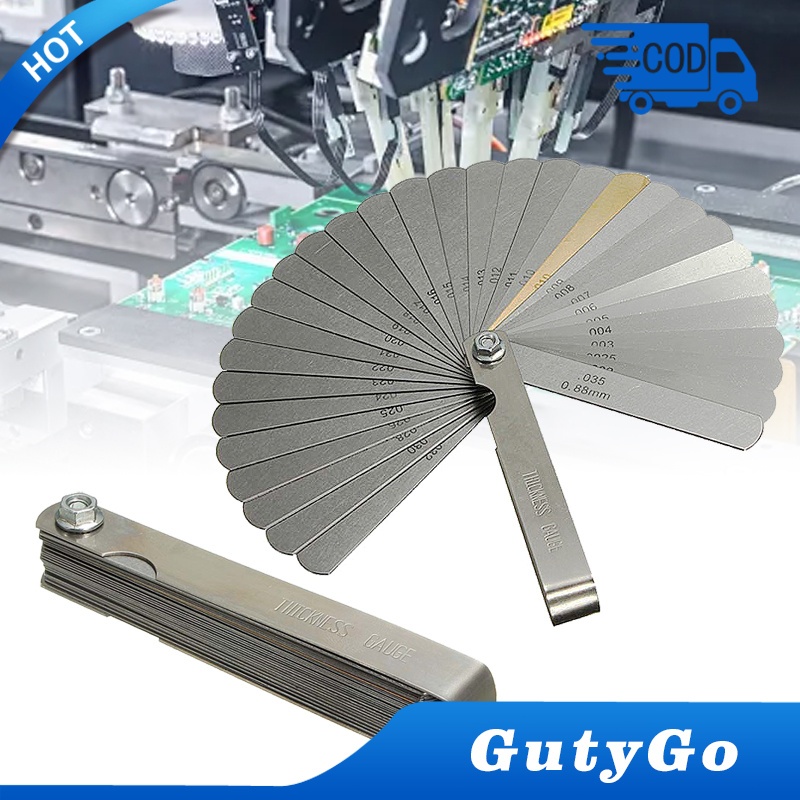 Jual Feeler gauge 0.04-0.88mm tekiro，Brass feeler gauge，Stainless steel ...