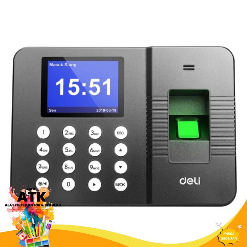Jual Mesin Absen Fingerprint Deli E3960 | Alat Absensi Digital untuk ...