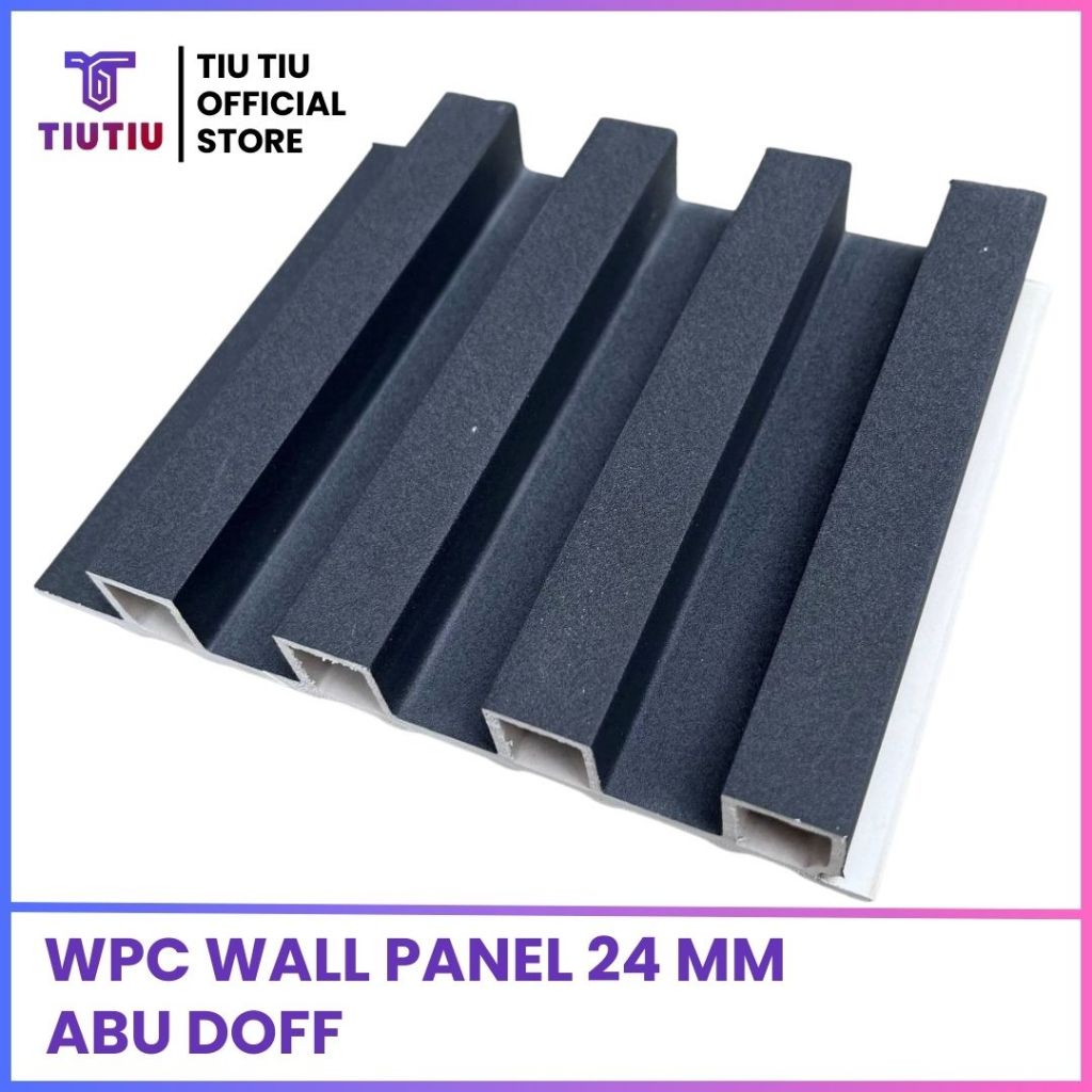 Jual WPC Wall Panel Abu Doff 3 Meter 300cm x 2.4cm | Wallpanel Pvc ...