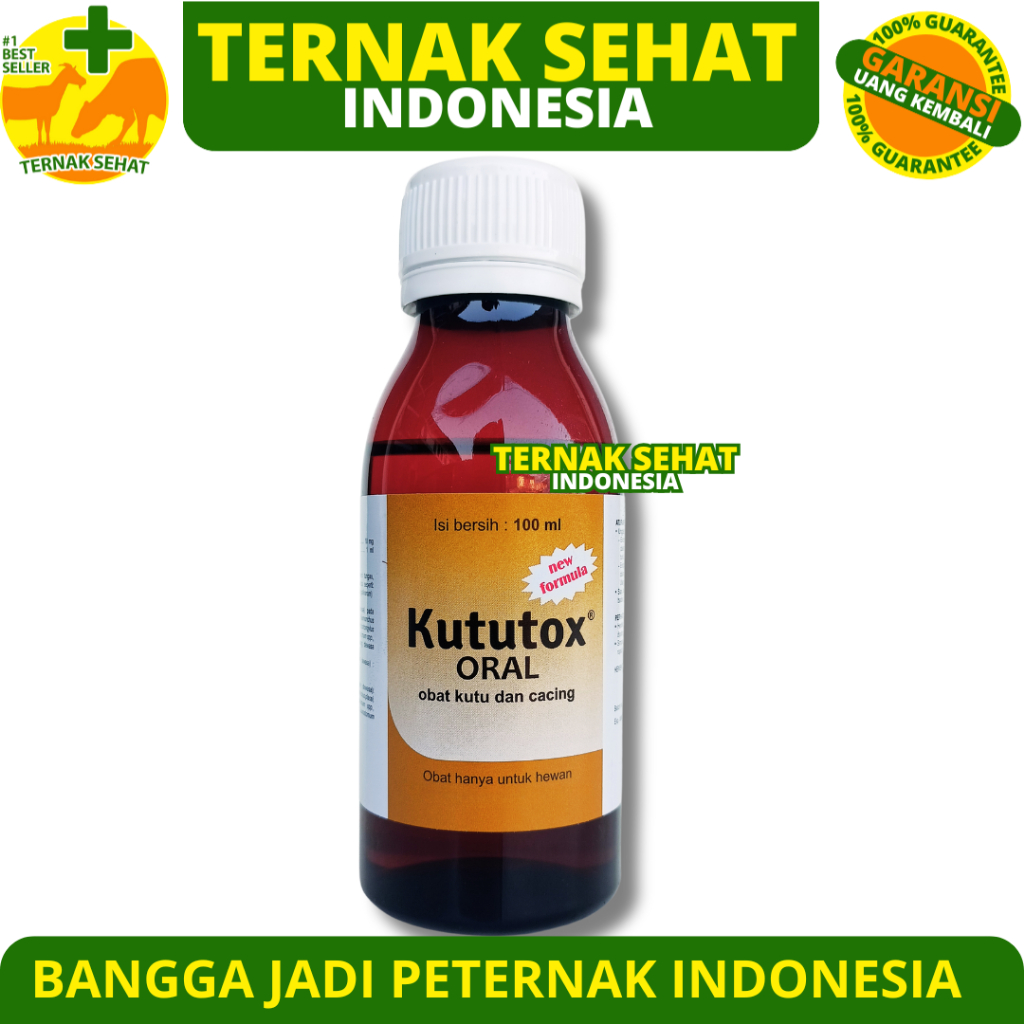 Jual KUTUTOX ORAL 100ML - Obat Kutu dan Cacing Oral Sapi Kambing Domba ...