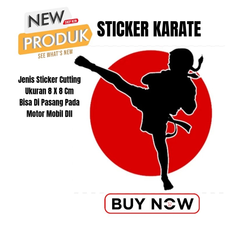 Jual Sticker Karate Sticker Karate boy ukuran 8 x 8 cm | Shopee Indonesia