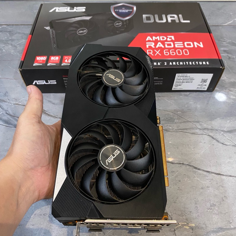 Jual VGA ASUS RX 6600 DUAL 8GB DDR6 2ND LIKE NEW | Shopee Indonesia