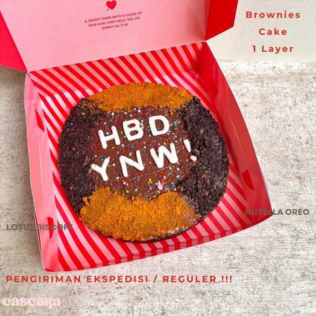 Jual Cascara Cookies - Kue Fudgy Brownies Ulang Tahun Custom Kue Ultah ...