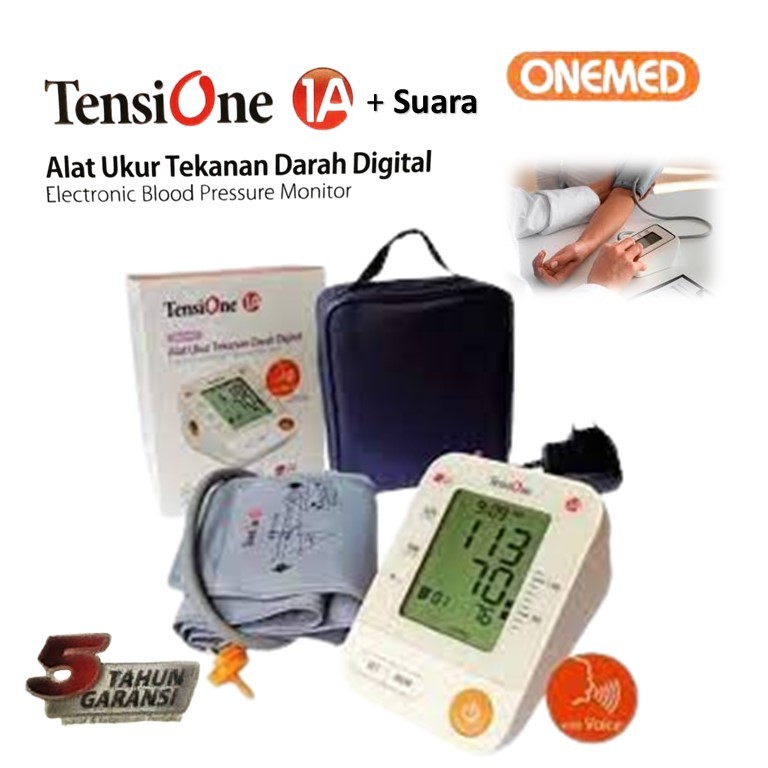 Jual Tensimeter Digital TensiOne 1A dengan SUARA + Adaptor / Tensimeter ...