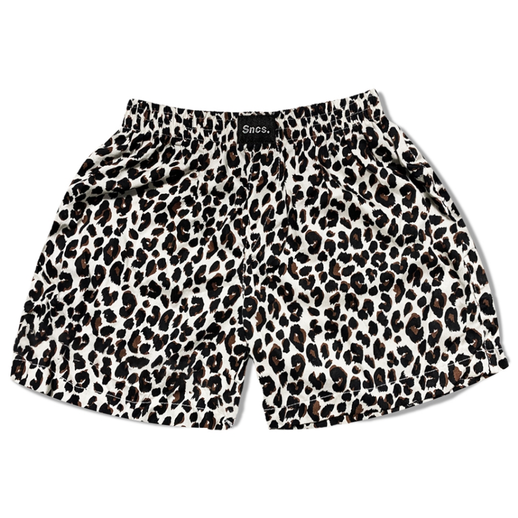 Jual Boxer Pants | Leopard | White | Snackingchoices | Shopee Indonesia