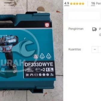 Jual Bor Baterai DF 333 DWYE MAKITA Bor Charge 12V Bor Cordless 12 V DF333 | Shopee Indonesia
