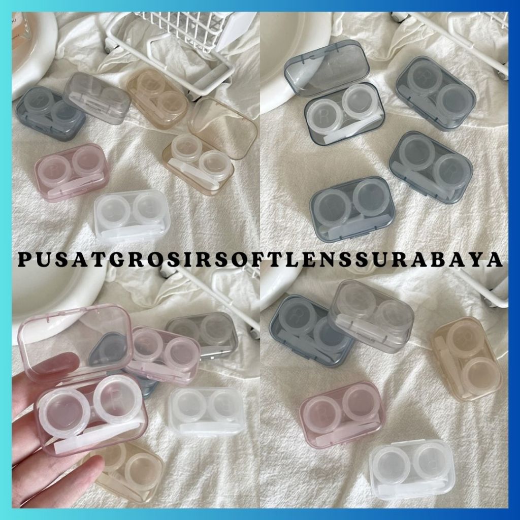 Jual KOTAK SOFTLENS MINI POLOS / WADAH SOFTLENS / TRAVEL KIT / CASE ...